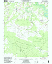 1997 Map of Center Hill, Perquimans County, NC — High-Res | Pastmaps
